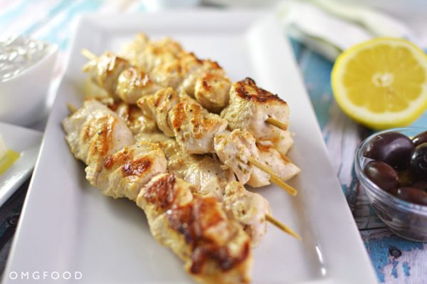 Grilled Chicken Kalamaki | OMGFOOD