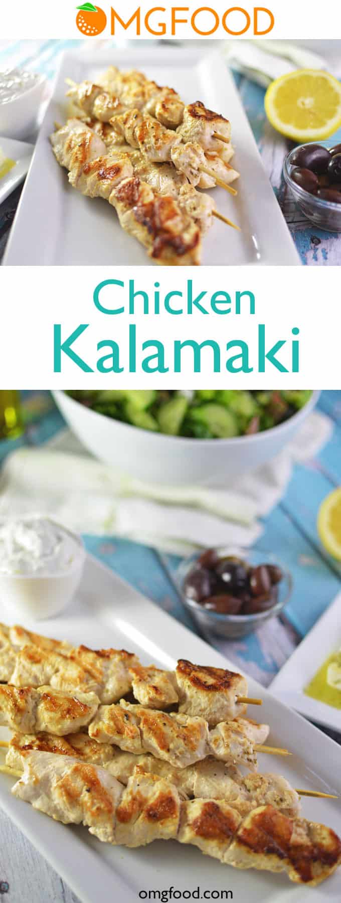 Grilled Chicken Kalamaki | OMGFOOD