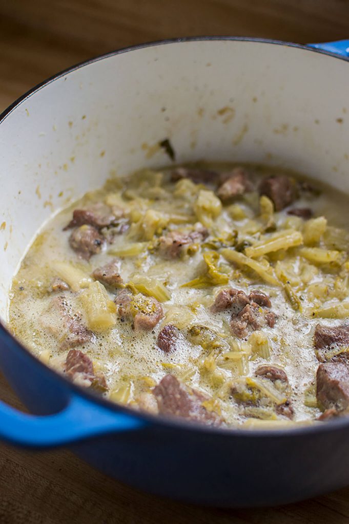 Hoirino me Selino Avgolemono (Pork and Celery Stew with Egg-Lemon Sauce ...